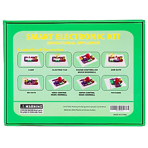 ELSKY 335 Electronics Discovery Kit - Circuits Experiments and Smart Blocks for Kids to Build DIY Electric Circuits