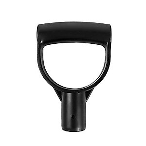 QWORK Shovel D Grip Handle, 1-1/8" Inside Diameter PVC D Shaped Grip Shovel Handle Replacement for Digging Raking Tools