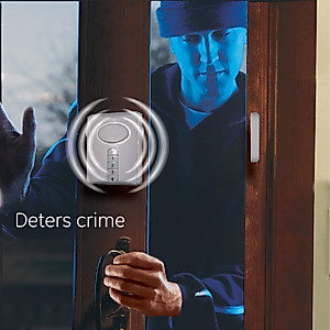 GE home electrical GE Personal Security Window and Door Alarm, Deluxe Alarm, DIY Protection, Burglar Alert, Keypad Activation, Easy Installation, Ideal for Home, Garage and More, 45117