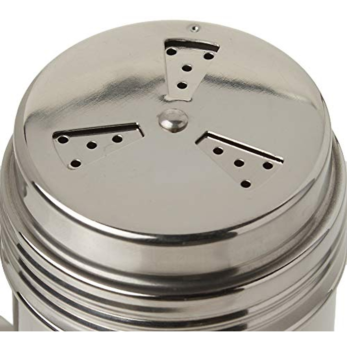 Tablecraft, 10 oz, Silver Stainless Steel Dry Rub Shaker with Handle, 10-Ounce