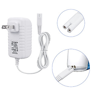 Charger Replacement for Waterpik Water Flosser WP360W WP462 WP450, Power Cord, 5ft, White