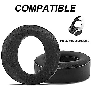 GVOEARS Ear Pads Cushions Replacement for Sony Playstation 5 PS5 Pulse 3D Wireless Headset (Cooling-Gel Black)