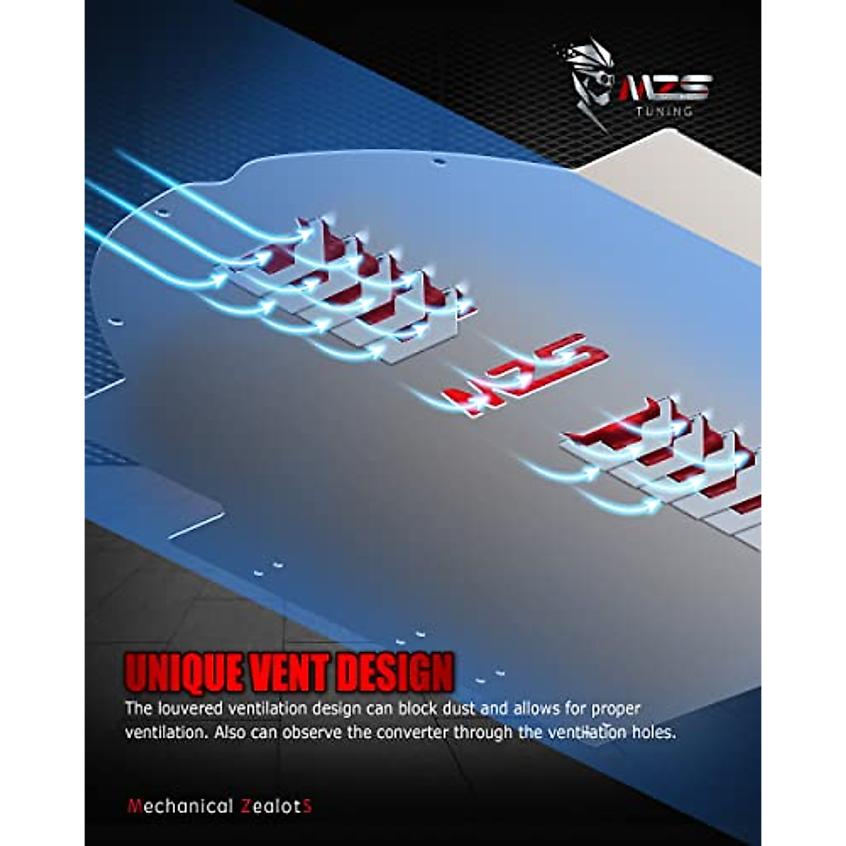 MZS Catalytic Converter Protection Shield, Anti-Theft Cat Protector Compatible with 2004-2009 Prius Gen 2