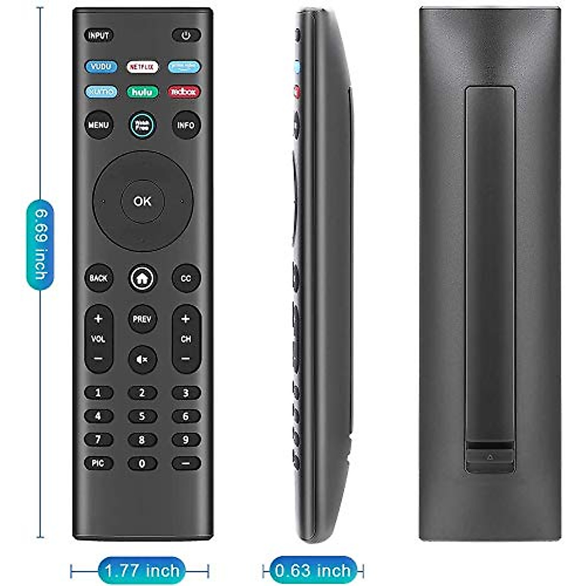 XRT140 Watchfree Smart TV Remote Works with All VIZIO Smart TVs