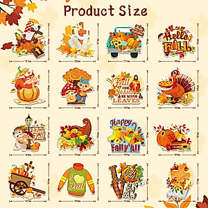 HOWAF Hello Fall Thanksgiving Pumpkin Hanging Swirls,30 Pack No DIY Fall for Jesus Autumn Harvest Foil Ceiling Swirl for Thanksgiving Fall Party Supplies, Fall Hanging Streamer