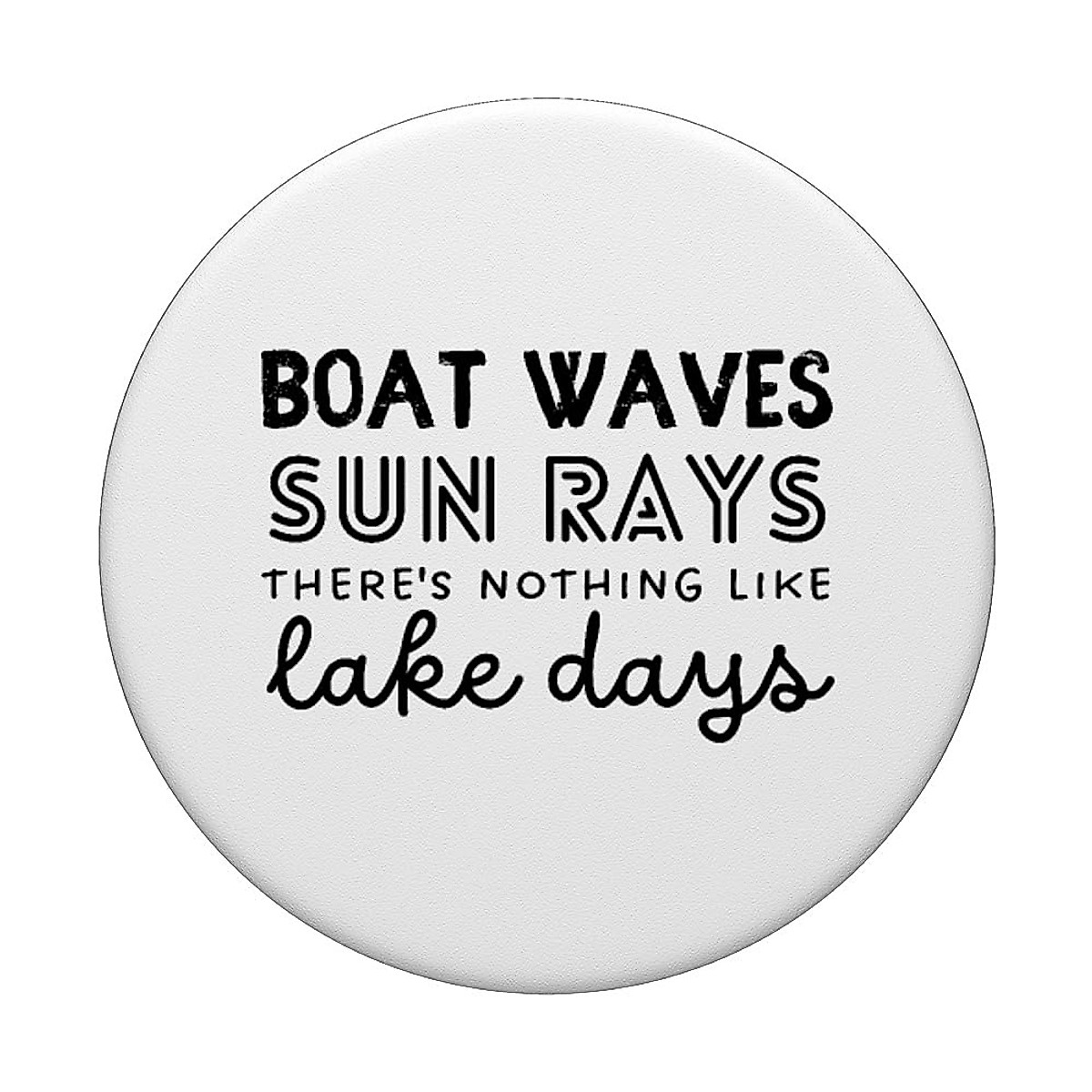 Summer Lover's Boat Waves Sun Rays Lover Lake Days Apparel PopSockets Swappable PopGrip