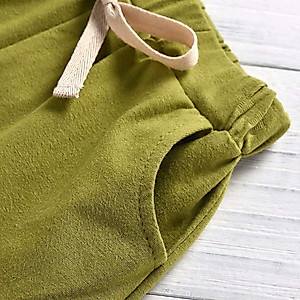 2T Boys Clothes Toddler Boys Summer Outfits Dinosaur T-Shirt & Shorts Set 2 Piece，Green Dino 2-3T/90cm