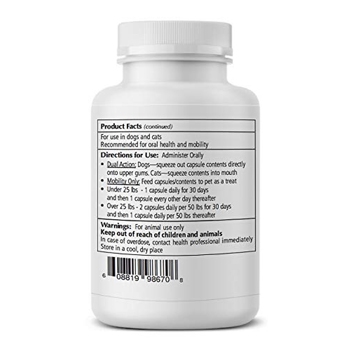 WorksSoWell 1TDC Dual Action Natural Support – 120 Twist Off Soft Gels | Delivers 4 Health Benefits for Dogs & Cats | Supports Oral, Hip & Joint Health, Muscle & Stamina Recovery, Skin & Coat Health
