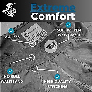 Real Men 28in Modal Leggings D Pouch Med 1pk Gry Modal Mens Tights with Pouch Mens Tights and Leggings Men's Underwear Thermal