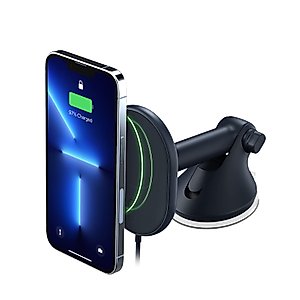 iOttie Velox Magnetic Wireless Car Mount for MagSafe iPhones - Charger Included. Compatible with iPhone 12 to 15 Series