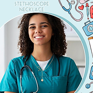 Nurse Necklace for Women Nurses Week Gifts Nursing Graduation Gifts for Her Student Nurse Appreciation Gift School Cool Gifts for Nurses Unique Graduation Gifts for Nurses Female Outfit 2024