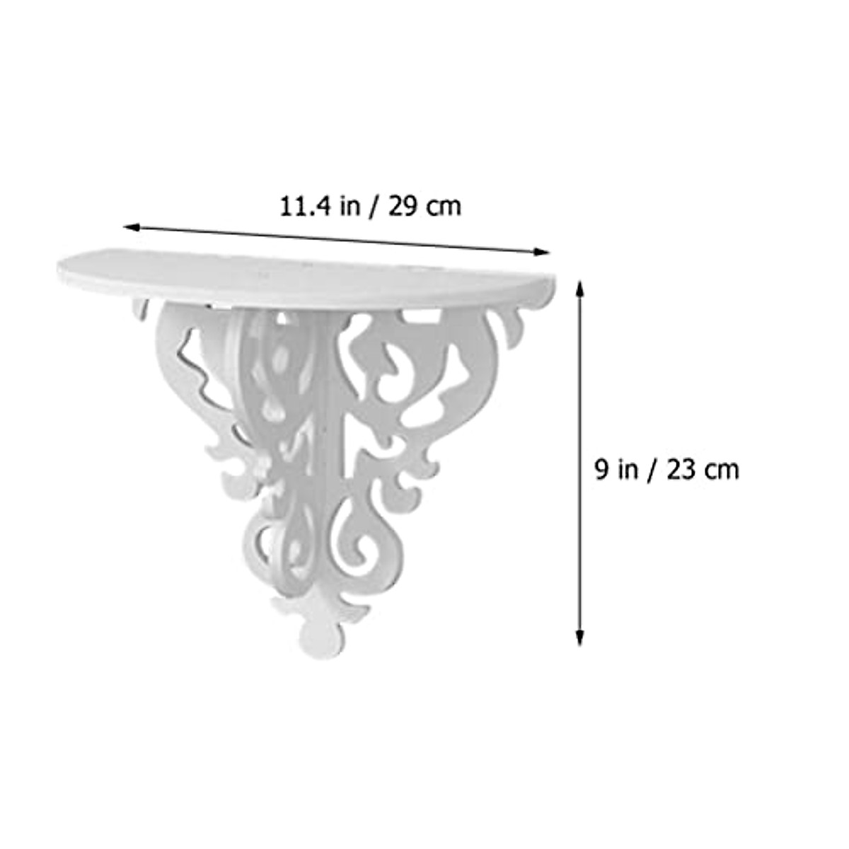 Cabilock Floating Wall Shelves 2pcs Wall-Mounted Flower Pot Stands Wall Hanging Sundries Shelf Flower Pot Organizer Wall Bookshelf