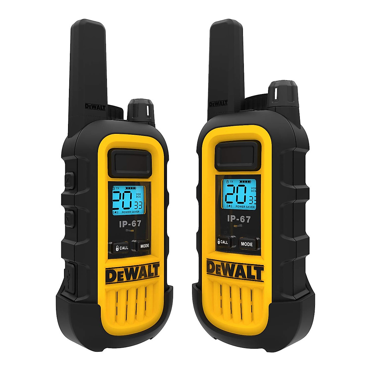 DEWALT DXFRS300 1 Watt Heavy Duty Walkie Talkies (2 Pack) and Be Smart Get Prepared 110 pc First Aid Kit