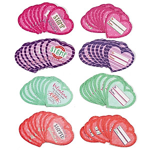 28 Pcs Kids Valentines Day Stampers Set Filled Hearts and Valentine’s Day Cards for Classroom Exchange, Kids Stampers Party Favors for Gift Exchange, Game Prizes and Carnivals Gift