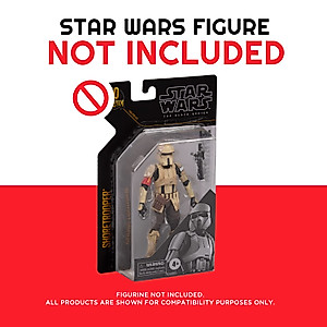 EVORETRO Action Figure Display Case for 6 in Star Wars Black Series Archive 50th Carded - 10 Pack - Clear 0.40 mm Thick PET Plastic Protective Box Case Storage - Keep Your Collection in Mint Condition
