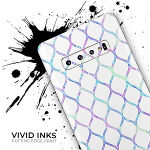 DesignSkinz Iridescent Dahlia v7 Protective Vinyl Decal Wrap Skin Cover Compatible with The Samsung Galaxy S20 (Screen Trim & Back Glass Skin)