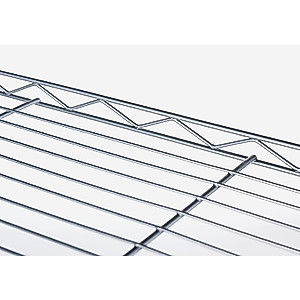 OMKUOSYA 5 Tier Storage Racks and Shelving - Heavy Duty Steel Pantry Shelves - Each Unit Loads 120 Pounds Wire Rack Shelf, Suitable for Kitchen, Bathroom, Closet, Warehouse - Silver