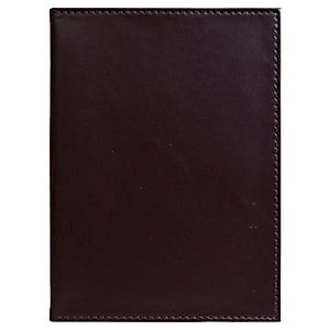 Planners Address & Contacts Book - Faux Brown Leather - 5 x 7 Inches