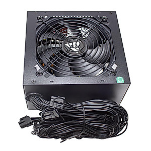 APEVIA VENUS450W 450W ATX Power Supply with Auto-Thermally Controlled 120mm Fan, 115/230V Switch, All Protections