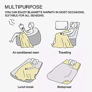 Kameng 58 x 80 Inch Print with Birds, Flowers and Butterflies Super Soft Throw Blanket Comfortable Warm Velet Plush Bed Blankets