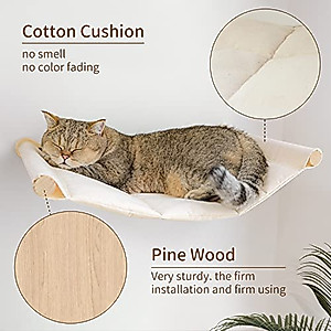 Yehnna Cat Hammock Wall Mounted Cat Shelves, Cat Wall Shelf, Cat Wall Shelves, Cat Wall Furniture, Cat Wall Bed Cat Perches for Sleeping