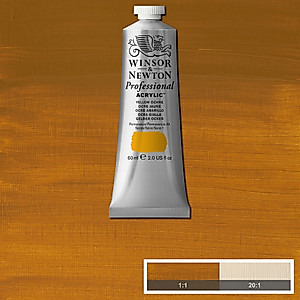 Winsor & Newton Professional Acrylic Paint, 60ml (2-oz) Tube, Yellow Ochre