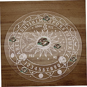 Abaodam 2pcs Pendulum Dashboard Divination Supplies Divination Tools Metaphysical Message Board Divination Board Decorative Table top Decor Divination Crafts Acrylic Arrangement