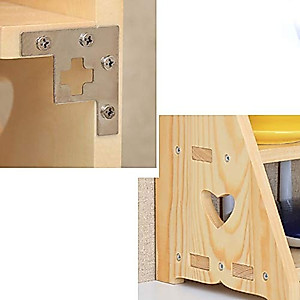 PIBM Stylish Simplicity Shelf Wall Mounted Floating Rack Wooden Solid Wood Shelves Storage Living Room Background Wall,Height 26Cm / 20Cm, Varnishes , 33X19.5X20cm