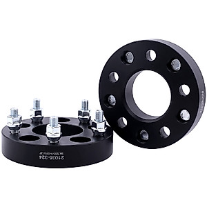 VLAOSCHI Black Forged 5x5 to 5x4.75 Wheel Adapters 1.25 Inch with 12x1.5 Studs Compatible with Chevy D-odge 5 Lug 5x127 to 5x120.65 for Caprice Impala Grand Caravan Journey Town Country - Pack of 4