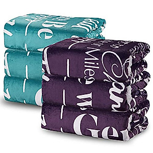 Faith Hope Love Blankets for Women | Inspirational Gifts for Women - Thoughtful Birthday Gifts for Women | Christian Blanket Gifts for Christian Friend Women or Men (Purple, Sherpa Fleece)