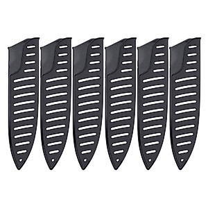 Blade Keepers Universal Guards 6pcs Professional Guards Blade Covers Case Protector for Chef Kitchen Knives Cooking Cutter Black 8 inch Chef Covers Cutter Accessories
