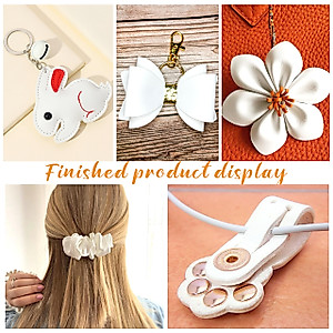 Funcolor White Faux Leather Roll: 12x52 Inch Solid Smooth Synthetic Leatherette Sheet Bundle