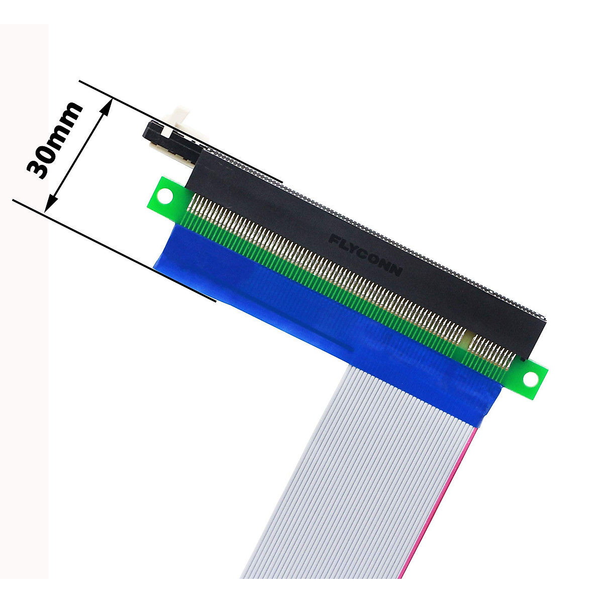 CERRXIAN PCI-e PCI Express 16X Female to 4X Male Riser Mining Extension Cable 14cm(16-4x)