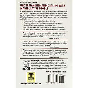 In Sheep's Clothing: Understanding and Dealing with Manipulative People