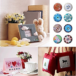 Dangle Earrings 200pcs Round Glass Mosaic Tiles Mixed Mosaic Glass Pieces for DIY Crafts Jewelry Making 10mm Bracelets Beads