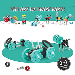 The Off Bits Toy Building Sets: BuggyBit Vehicle Model Kit for Kids 6+, Mini STEM Toys with Nuts & Bolts, Build Your Own Engineering Kit, STEM Building Toys Gifts for Boys and Girls