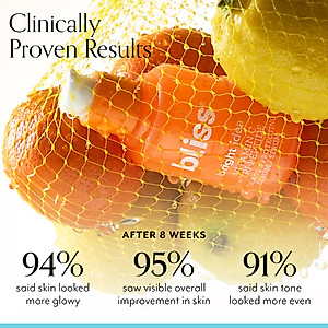 Bliss Rest Assured Eye Cream & Bright Idea Vitamin C Serum - Anti-Aging, Reduces Dark Spots, Boosts Elasticity - Vegan & Cruelty-Free