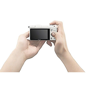 Sony a5100 16-50mm Mirrorless Digital Camera with 3-Inch Flip Up LCD (White)