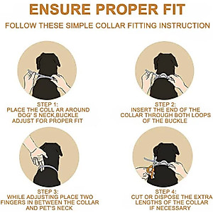 OCSOSO Flea Collar for Dogs and Cats, Dogs Flea and Tick Collar, Pet Flea & Tick Collar Fit of Large Medium Dog and Cat - 25 Inch