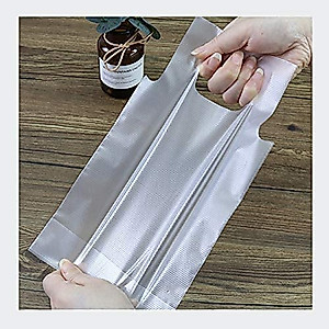 300PCS Clear Handle Drink Drinking Poly Plastic Packaging Bags,Drink Carrier, for Delivery Take Out Cup Holder Bar Restaurant Coffee Shop Supplies Cup Carriers