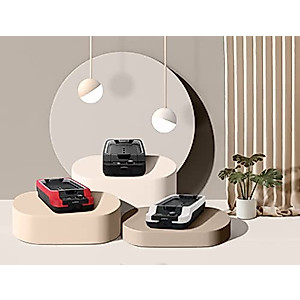 Aplusone Grill - Smokeless Electric Eco-Friendly Indoor Grill, Eliminate Smoke and Odor (Red)