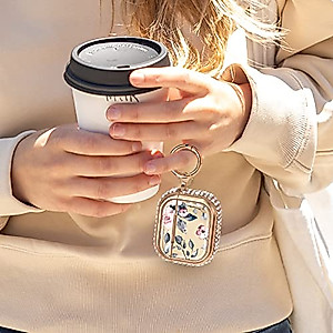 VMORO Airpods 3 Case Cover, Compatible with AirPods 3rd Generation Case for Women Girls, AirPods 3rd Generation Case 2021 Protective Hard Airpod Case Cover with Keychain, Front LED Visible