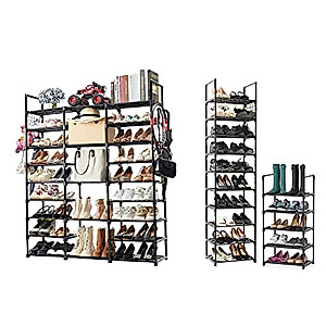 Mavivegue 9 Tiers Shoe Rack Tall Shoe Organizer Shoe Storage+10 Tier Shoe Rack,Shoe Stand+5 Tier Shoes Rack for Closet Entryway
