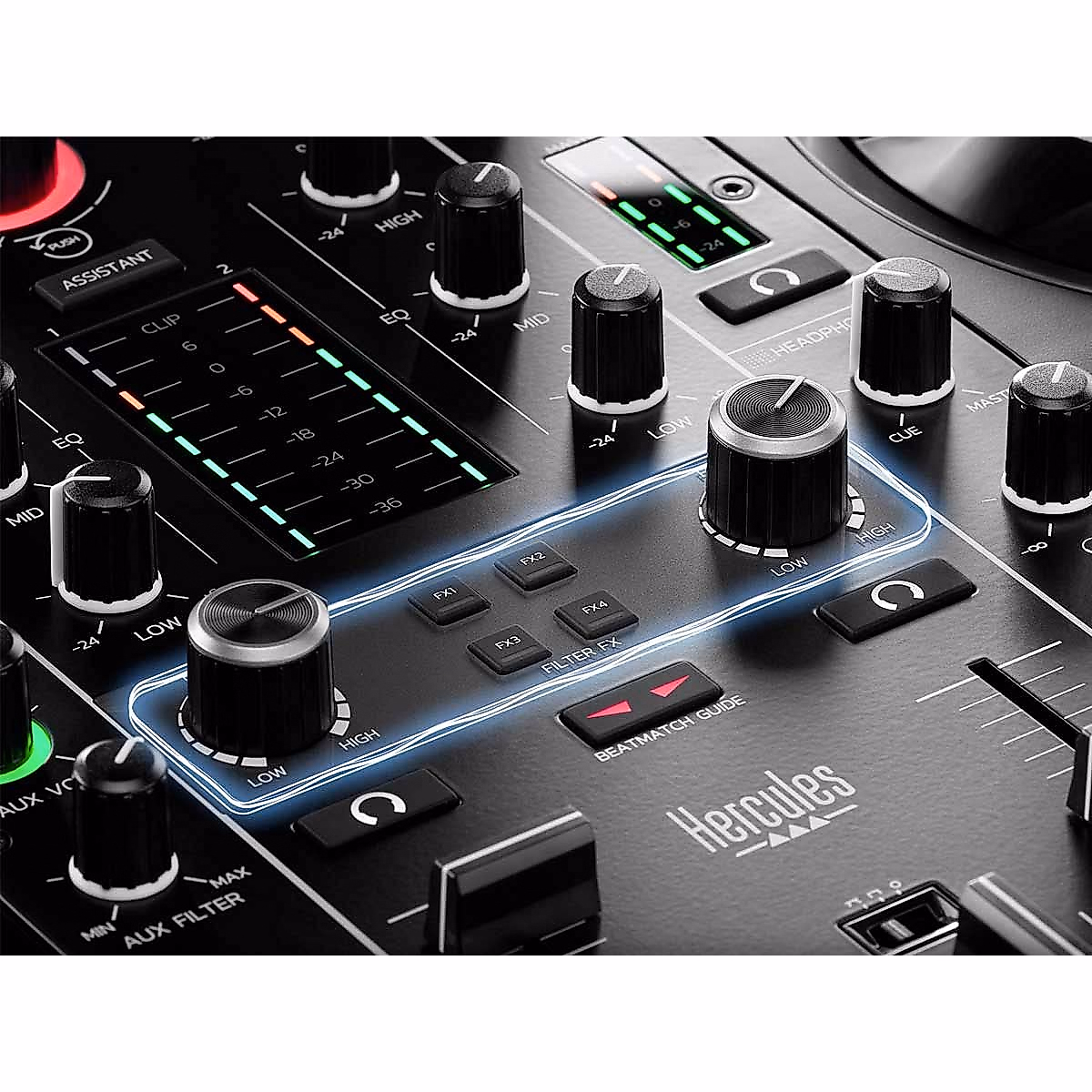 Hercules DJControl Inpulse 500: 2-deck USB DJ controller for Serato DJ and DJUCED (included)