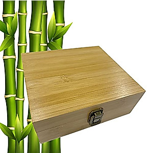 Cali Factory Bamboo Stash Box Plain (Large)