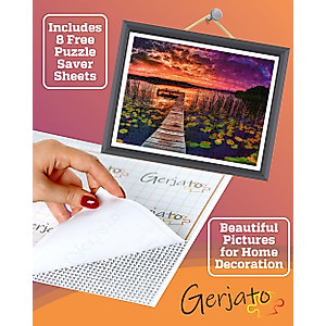 Puzzles for Adults 1000 Pieces - 20x30 in HD Quality Landscape 1000 Piece Puzzle for Adults & Families | Sturdy 2mm Adult Puzzle Pieces | 8 Jigsaw Puzzles Saver Sheets & Full-Sized 1:1 Poster Included