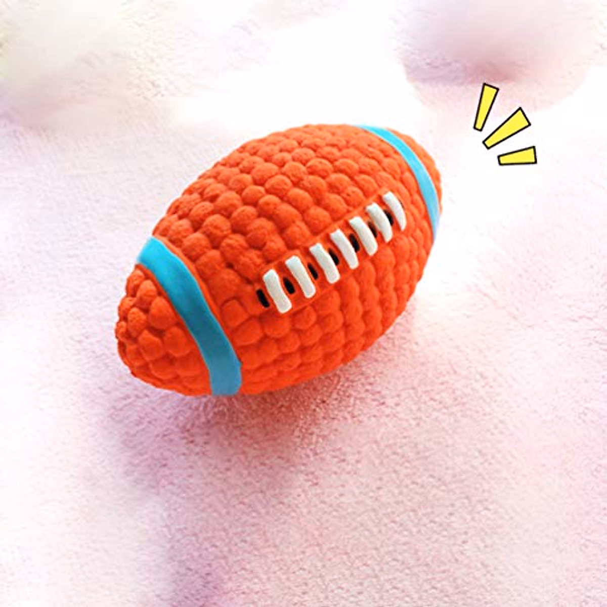 balacoo 2pcs Rugby Dog Toy Dog Squeaky Toys for Aggressive chewers Pet Sound Toy Squeaky Dog Puppy Chew Dog Football Squeaky Toy Dog Toys Puppy Toy Pet Squeaky Toy Molar Indestructible