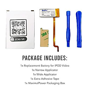 MaximalPower™ Replacement Battery for Apple iPod Video/Classic 30GB