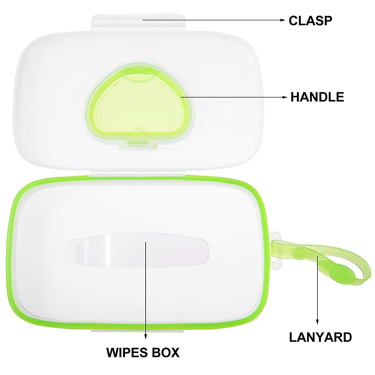 1pc Love Wet Tissue Box Baby Tissues Storage Toilet Wipes Wet Tissue Case Holder Container Diaper Wipes Case New Born Bag Pp Plastic Travel Mini Box