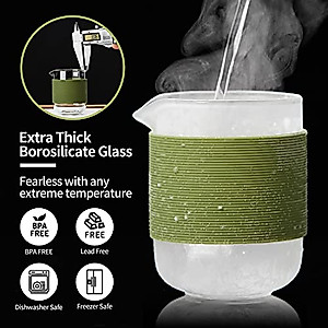 DOPUDO SPARROW Glass Tea Set, Portable Small Gongfu Teapot with 1 Infuser, 2 Cups and 1 Master Mug, All in One Water Resistant Case for Travel, Business Trip, Hotel